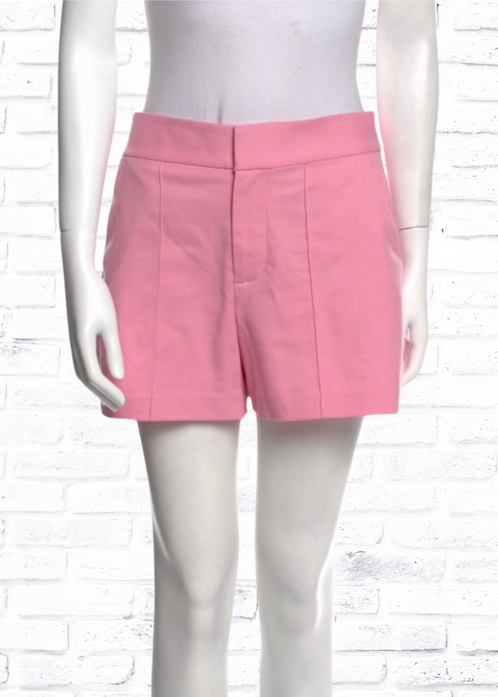 Alice + Olivia Pink 'Dylan' Pintuck Trouser Shorts – Simply Audrey